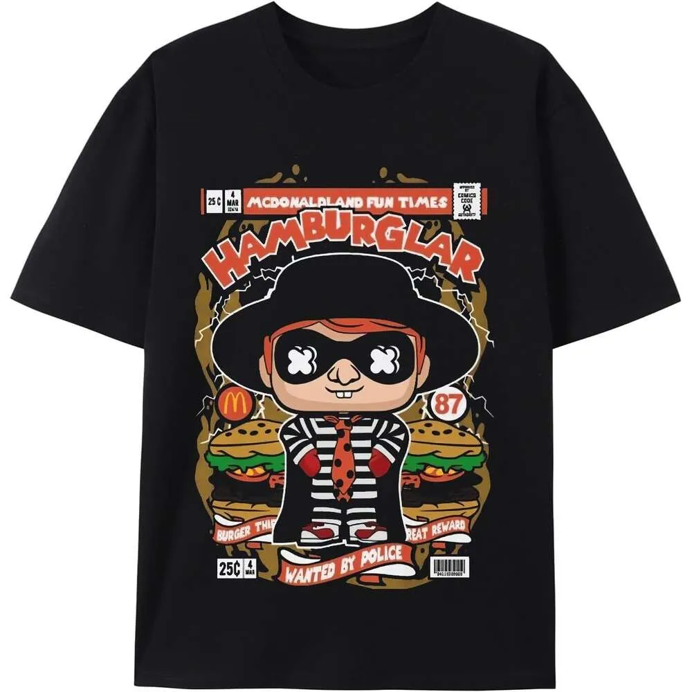 Black T-Shirt with Animated Graphic - Premium Quality Men's Casual ...