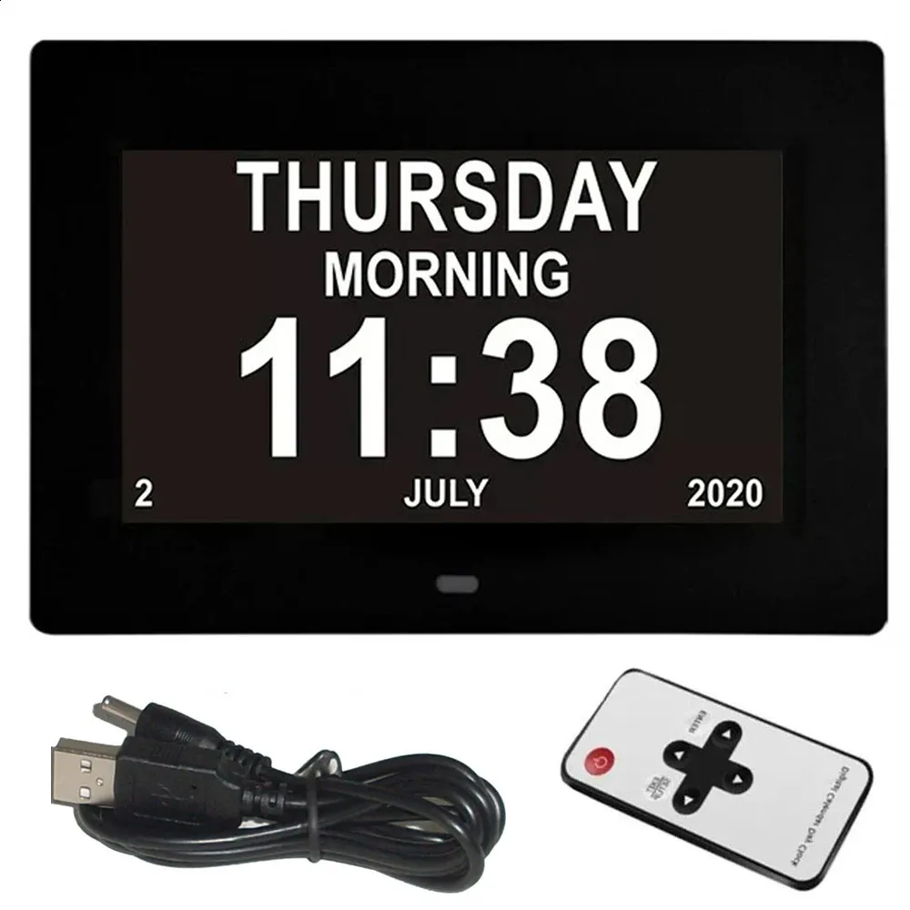 Multi Language LED Calendar Clock With Voice Reminders 2024 Edition ...