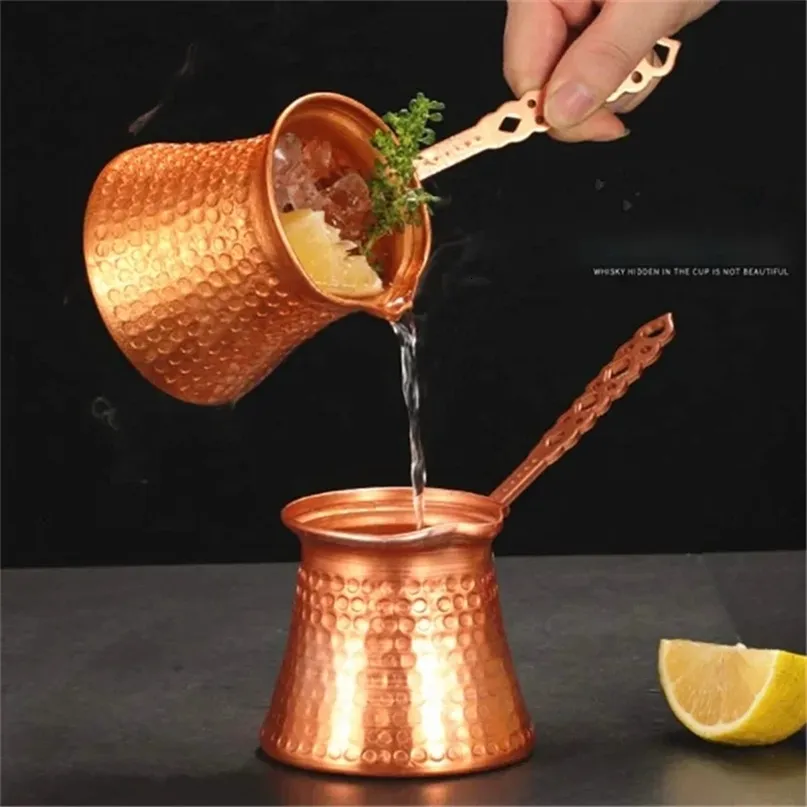 Hammered Copper Turkish Coffee Pot - Traditional Cezve Ibrik for ...