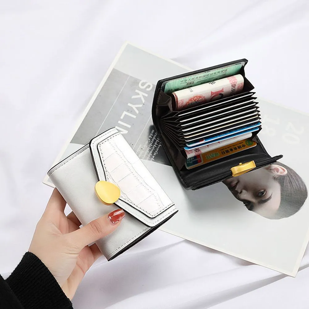 Mini Card Wallet & Coin Purse - Unisex Leather Card Holder with Slots ...