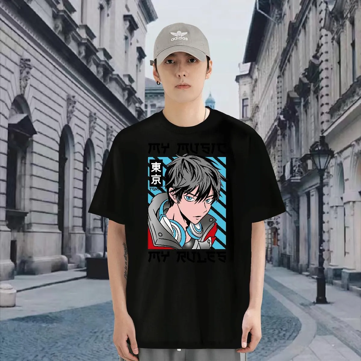 100% Cotton Graphic Short-Sleeve T-Shirt | Breathable Summer Tee ...