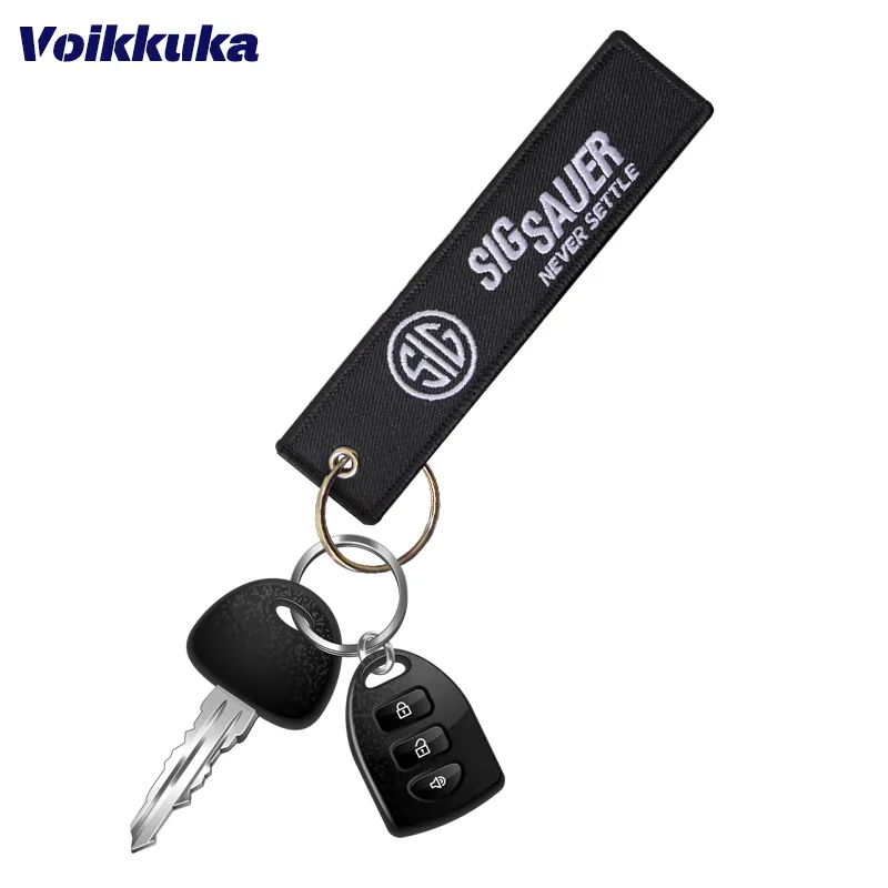 Motorcycle Key Tags - Double-Sided Embroidered Keychain Set with ...