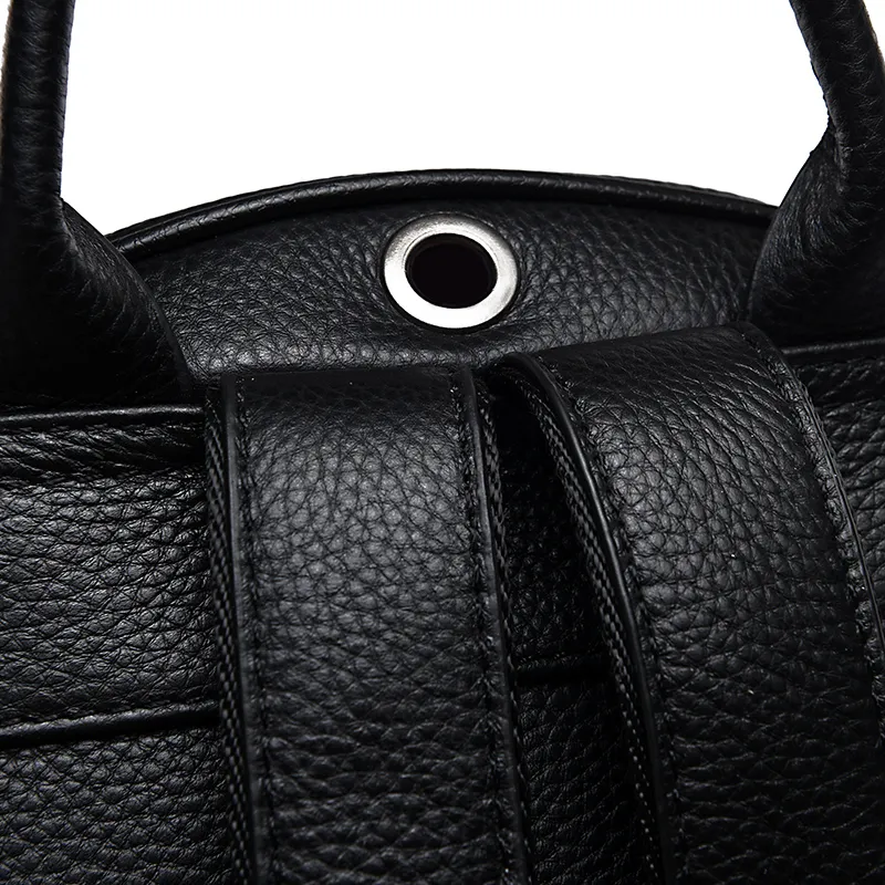 Designer Genuine Leather Rivet backpack for women for...