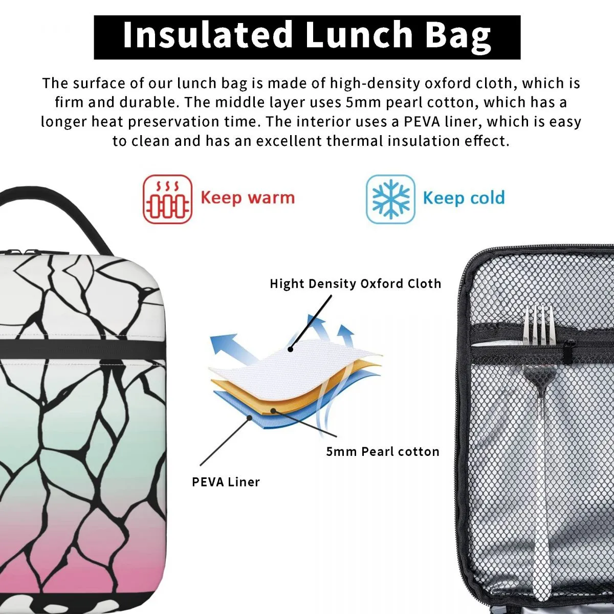 Kimetsu No Yaiba Shinobu Kimono Insulated Bentgo Mermaid Lunch Bag ...
