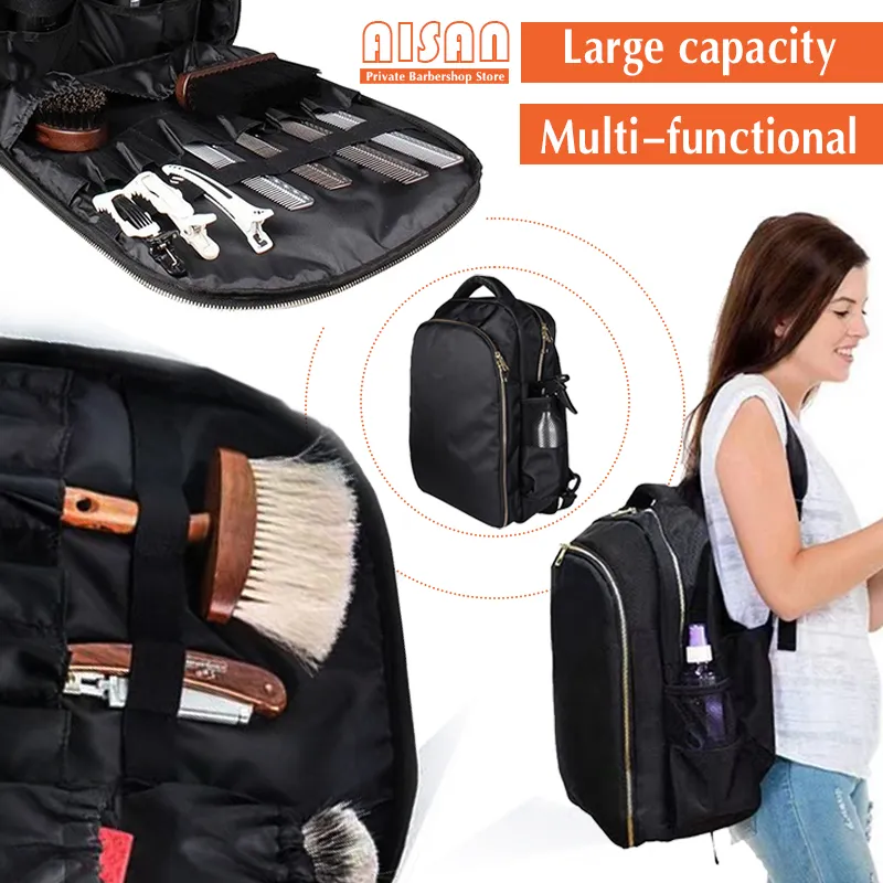 Salon Barber Bag Hairdressing Tool Storage Nylon Backpack Large ...