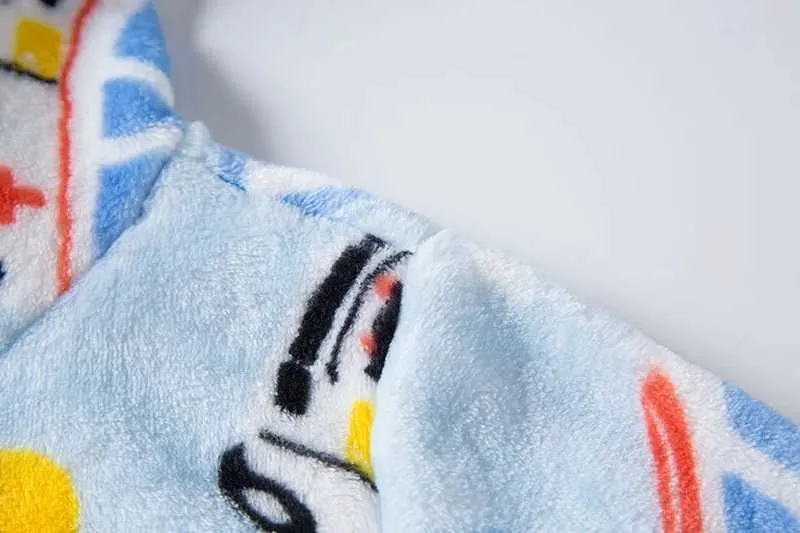 Cozy Flannel Hooded Pajamas for Kids: Soft, Printed Flannel for Sweet ...