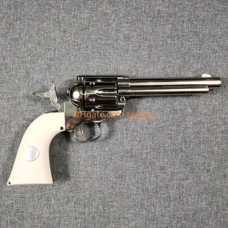 Realistic Toy Revolver: Colt 1873 SAA Replica, Alloy Metal, Soft Bullet ...