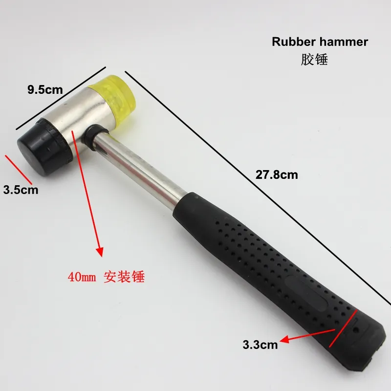 Jewelry Hammer 35mm Rubber Mallet with Carbon Steel Handle ...