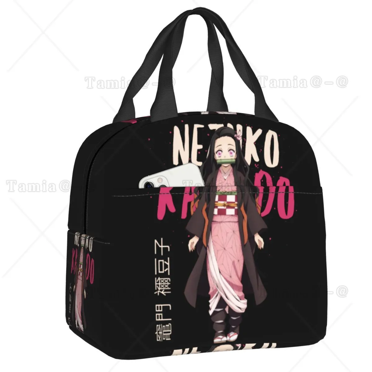 Nezuko Kamado Demon Slayer Thermal Insulated Weyoung Lunch Bag Kimetsu ...