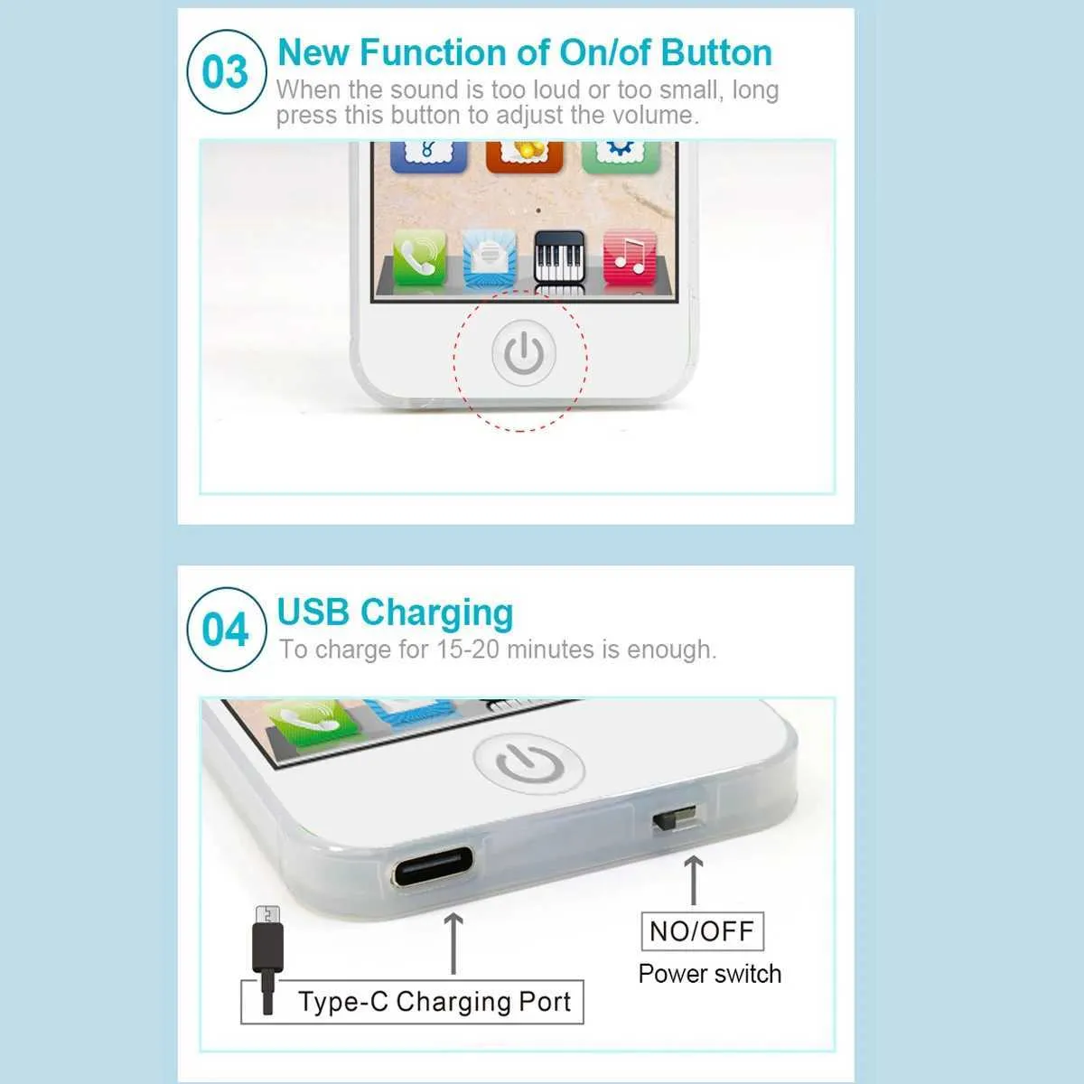 Interactive Learning Phone: Educational Toy with 12 Keys for Cognitive ...