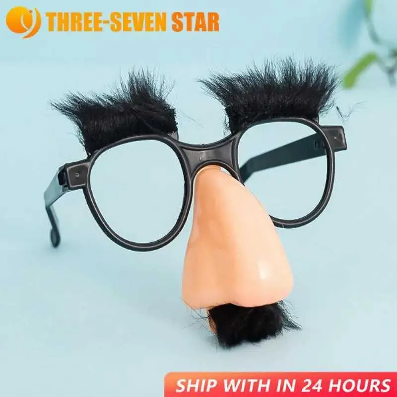 Funny Face Glasses with Mustache & Eyebrows - Perfect Halloween Costume ...