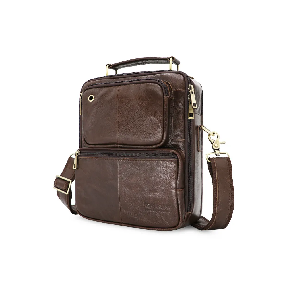 DHgate.com:Genuine Leather Messenger Bag for Men - Stylish Retro ...
