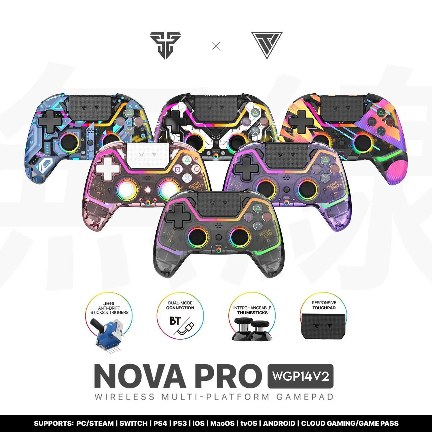 Pro Wireless Gaming Controller - Hall Effect Joysticks & Triggers, PC ...