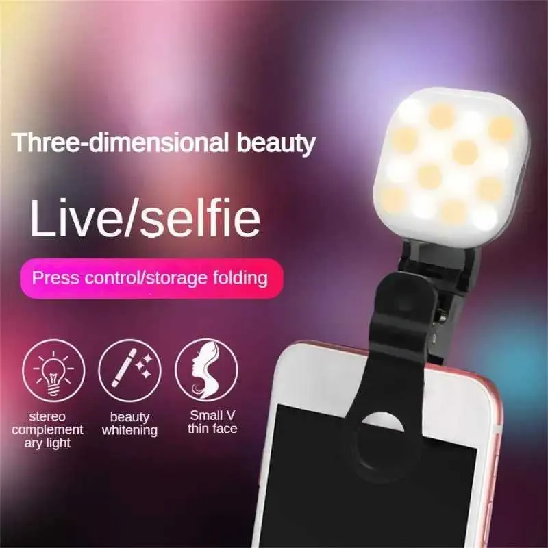 Portable LED Selfie Light - Clip-On Phone Light for Beauty, Makeup ...