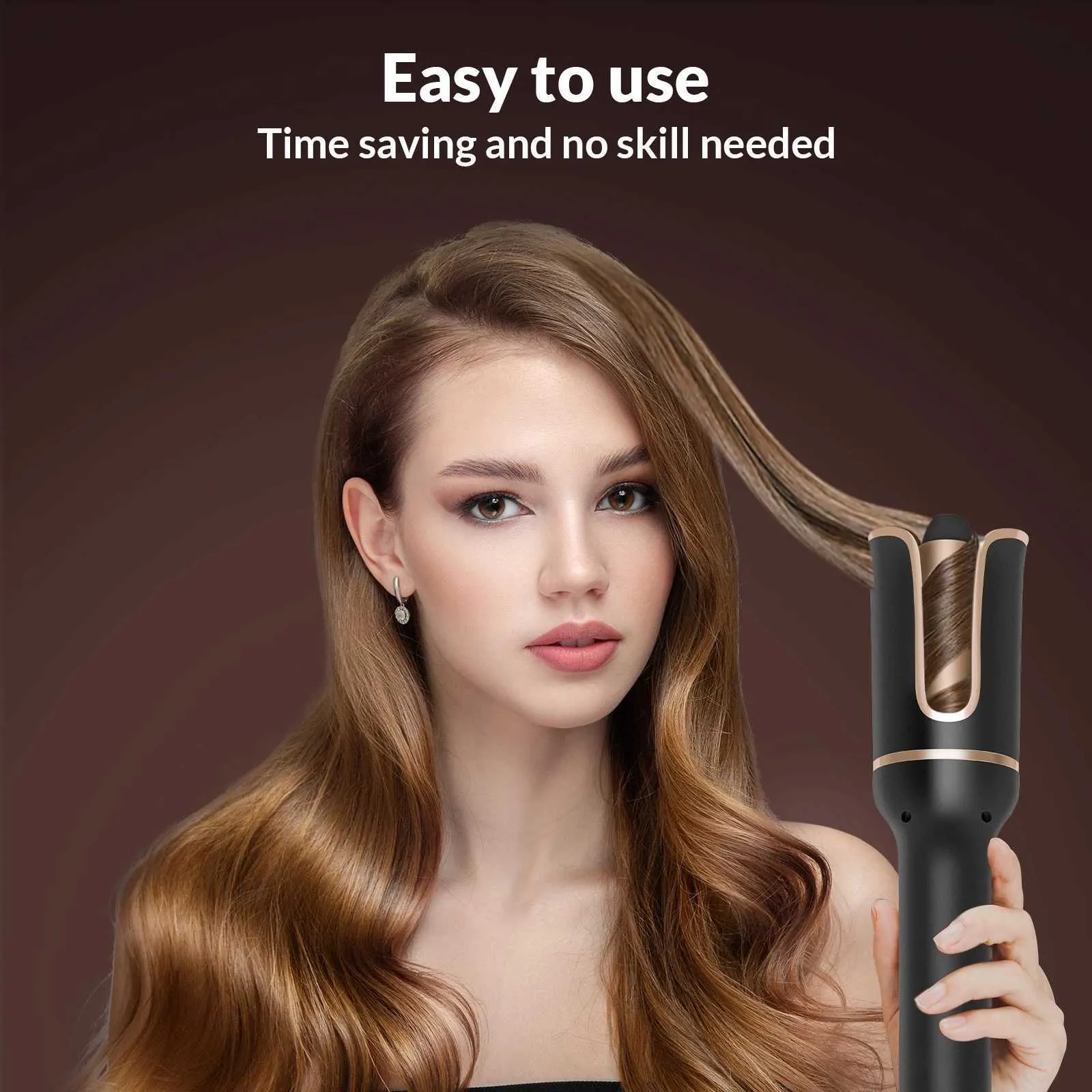 Automatic Curler: Loop Wave Crimping Curling Tool For Effortless Waves From Fashion_world02, $12 ...