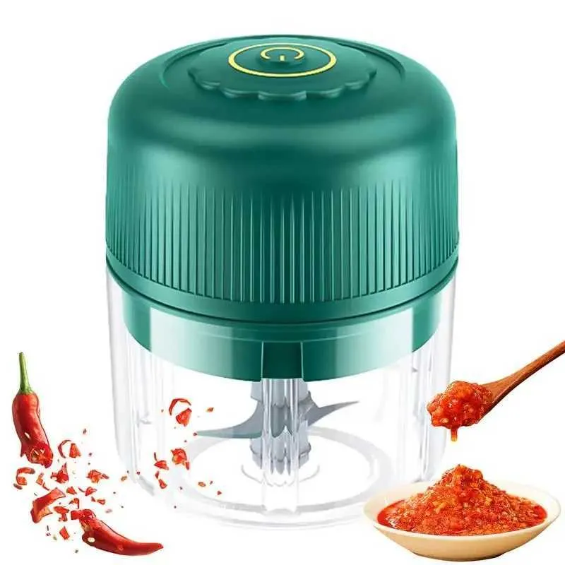 Portable Electric Garlic Chopper - Mini Food Processor, Vegetable & Nut ...