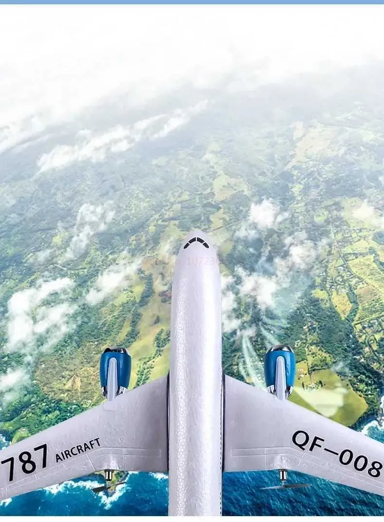 Boeing 787 Glider QF008 Electric RC Fixed Wing Aircraft With Remote ...