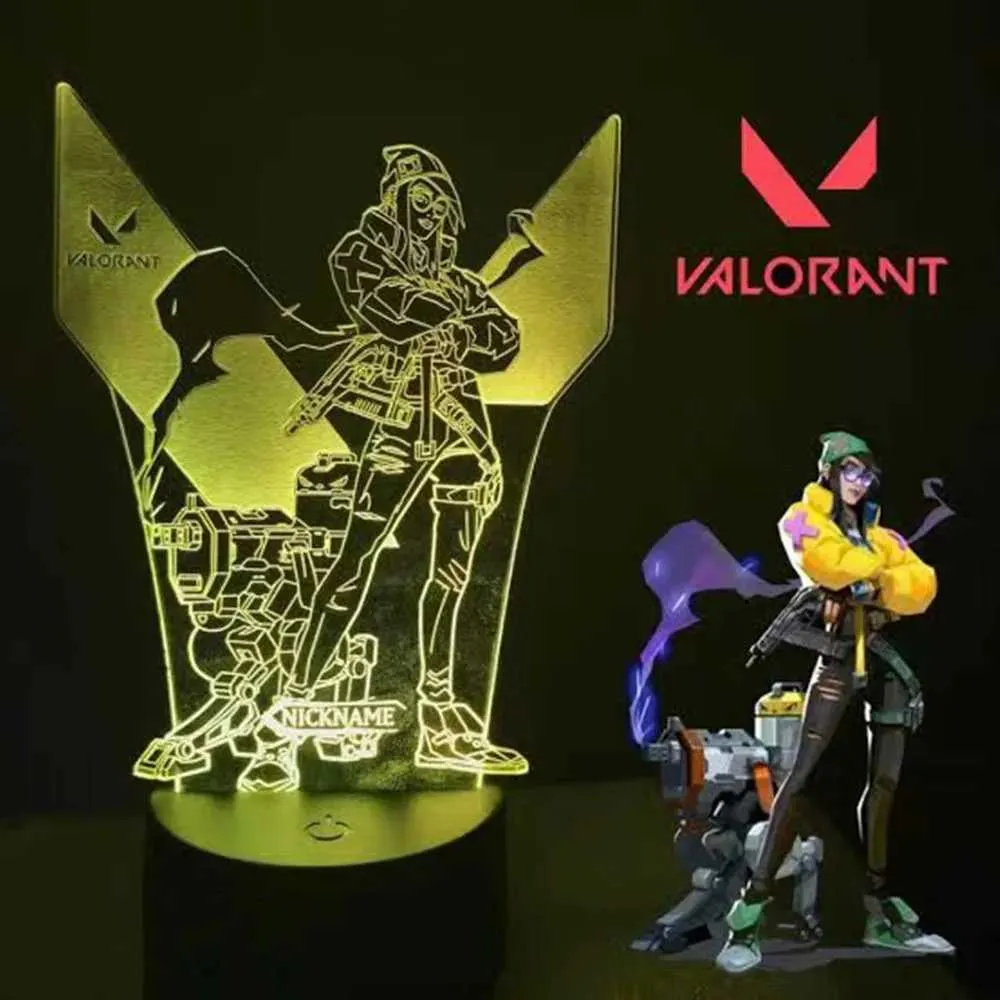 DHgate.com:Valorant Nightlight Figure: Colorful Table Lamp for Gamers ...