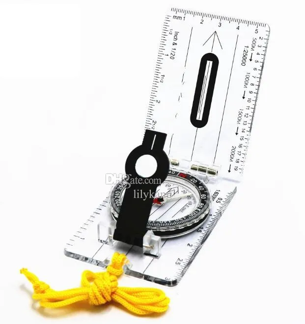 Multifunctional Outdoor Compass Map Scale Ruler For Hiking Camping ...
