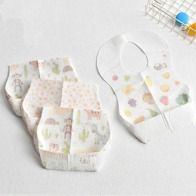 MAYA STEPAN Disposable Baby Meal Bib Set Waterproof Saliva Newborn ...