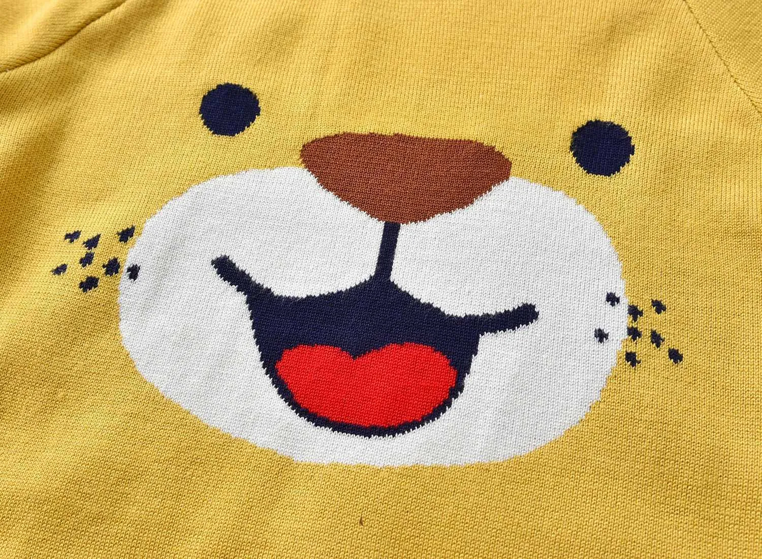 Cozy Cartoon Sloper Baby Sweater: Winter Warmth in Soft Knit Fabric ...