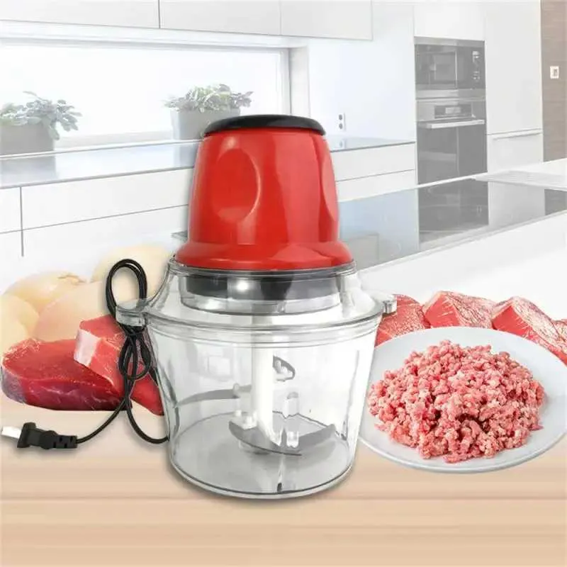 Food-Grade Electric Meat Grinder - Powerful 2L Mincer for Kitchen ...