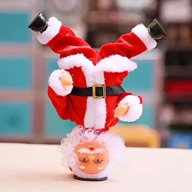 Dancing Santa Claus Toy - Electric Handstand Santa, Musical Christmas ...