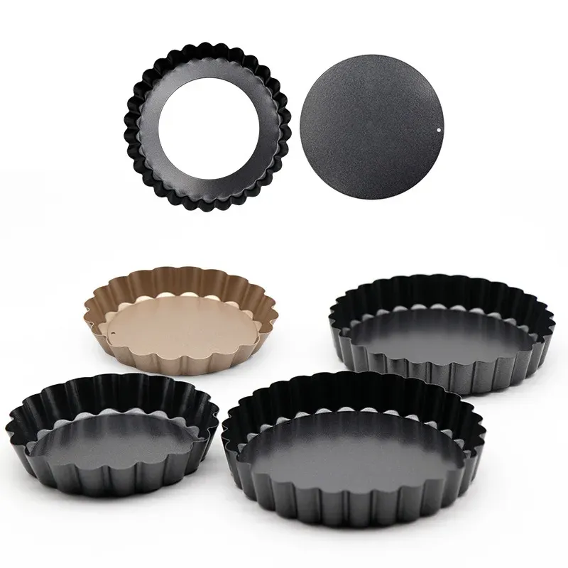 6-Piece Mini Tart Pan Set - Non-Stick Quiche & Cupcake Molds with ...