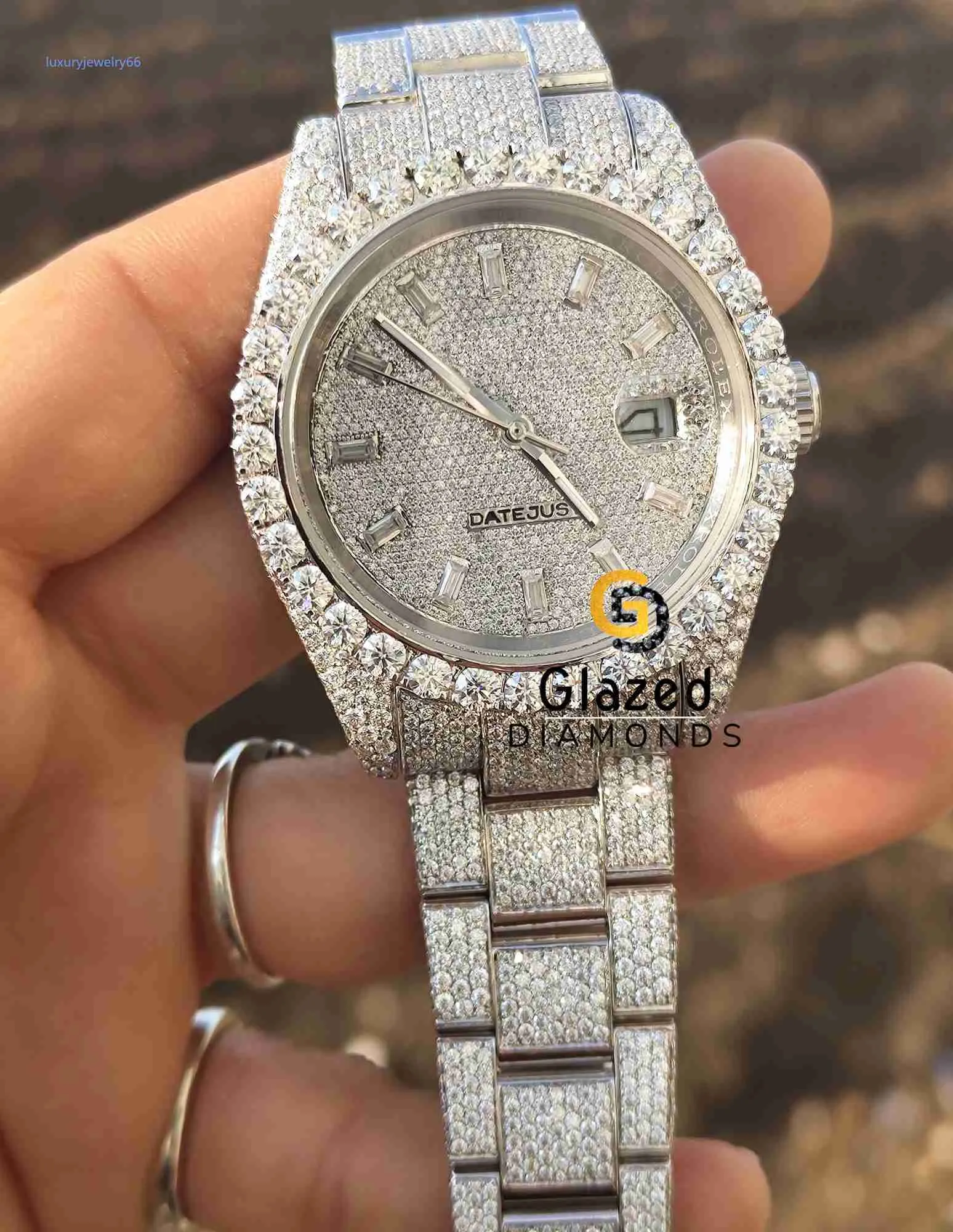 DHgate.com:Luxury Custom Stainless Steel Watch: VVS Round DHgate.com:Luxury Custom Stainless Steel Watch: VVS Round