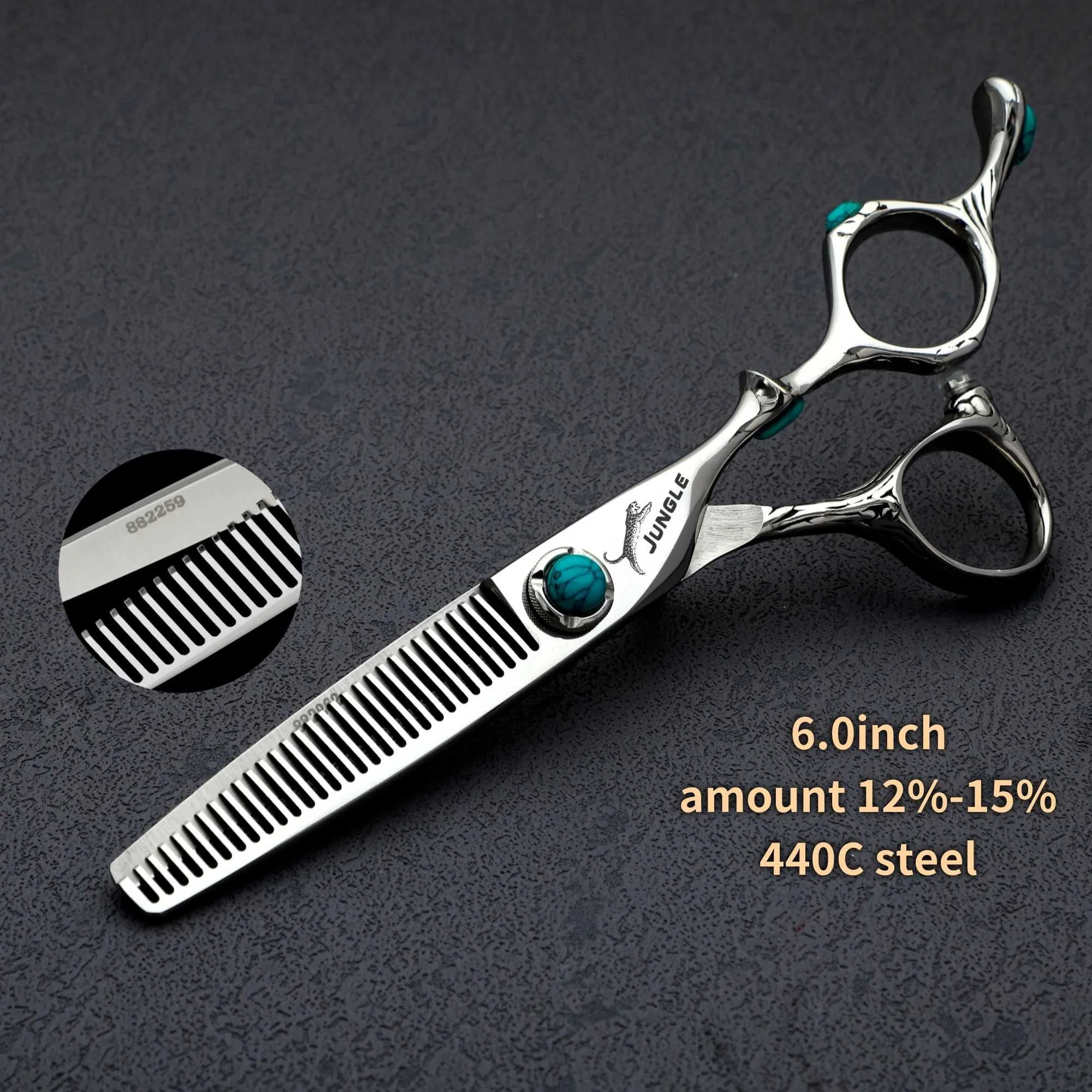 Professional 6 440C Steel Hair Cutting & Thinning Shears Set for Men ...