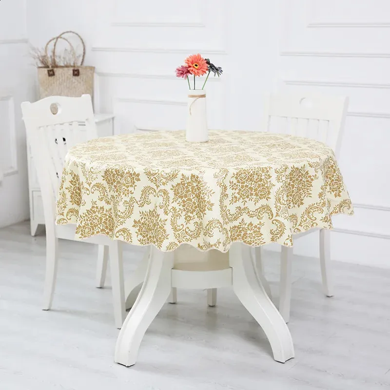 Waterproof & Oil Proof Round Tablecloth Large 80... From Mengdastore ...