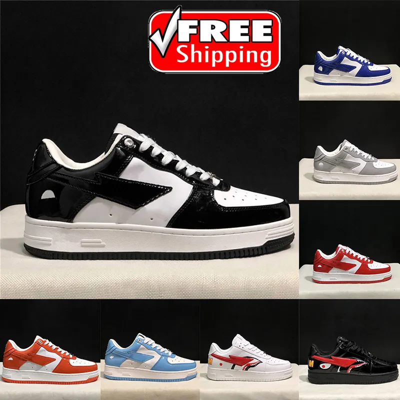 Designer Star Shoes For Mens Womens Patent Leather Black White Green ...