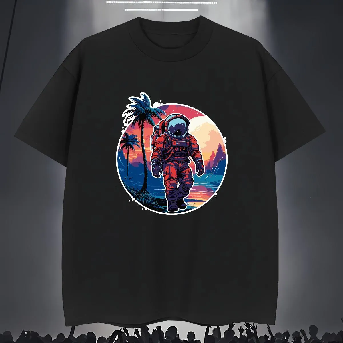 Cosmonaut Hip Hop Style Men's Tees | 230g Pure Cotton, Breathable ...