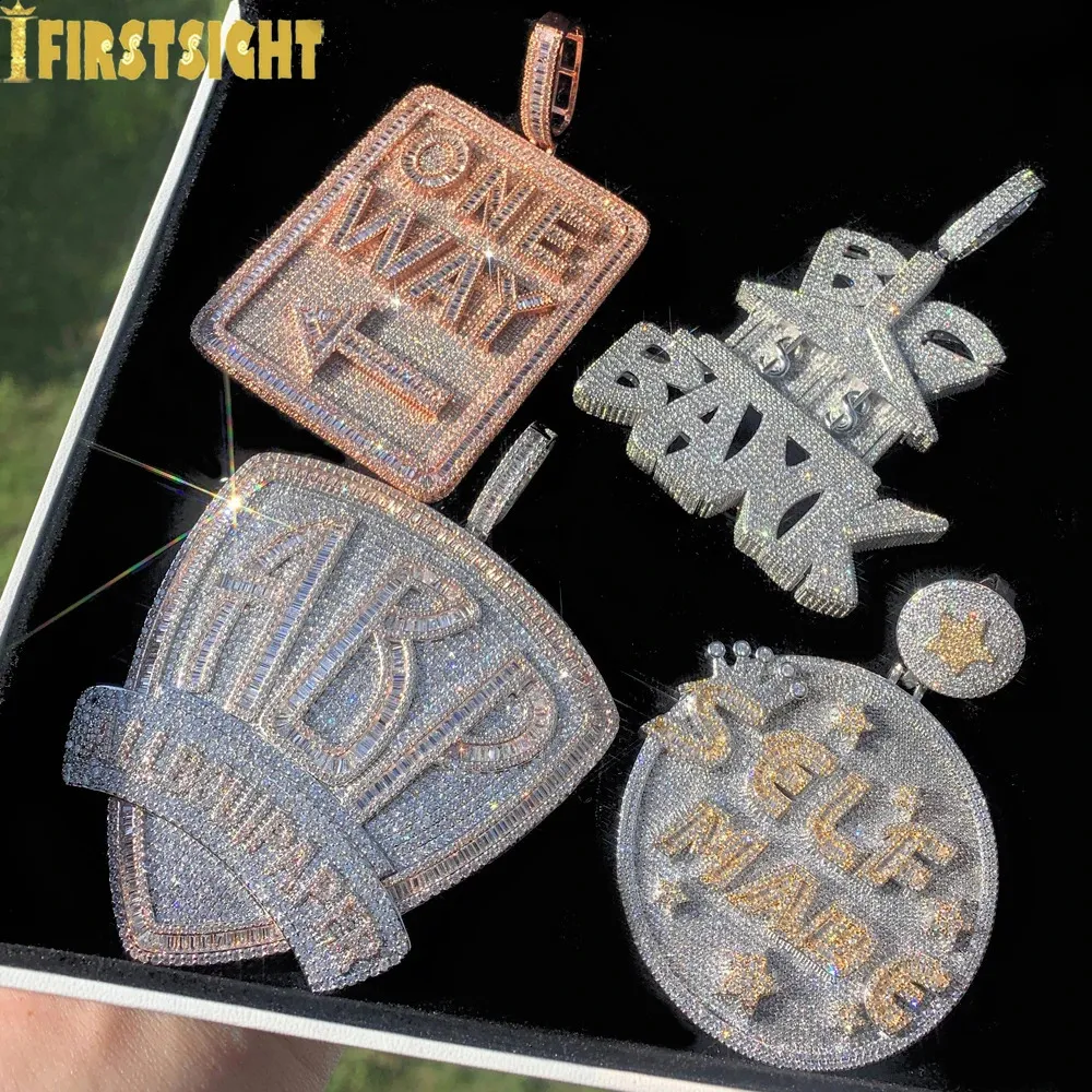 Iced Out CZ Letter Custom Iced Out Pendant Heavy Big Bling, Self Made ...