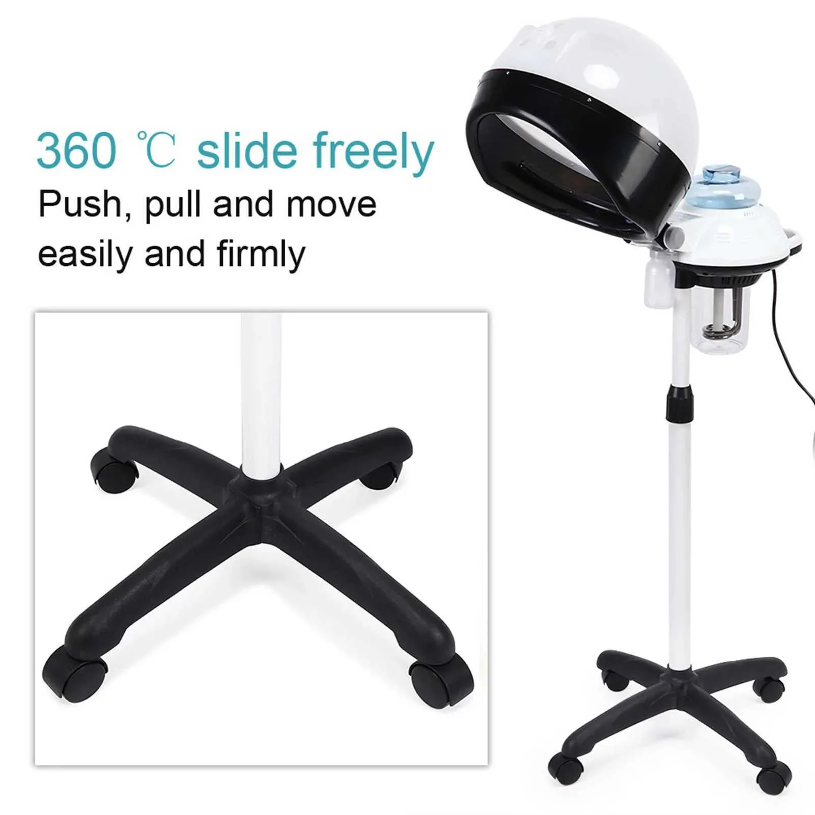 Professional Salon Hooded Hair Dryer - Hydrotherapy Steamer, Rolling ...
