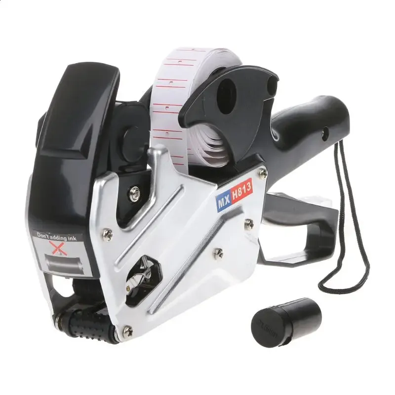 MX-H813 A-line 8-Digit Price Tag Gun Labeler Kit with 240805 Ink Roller ...