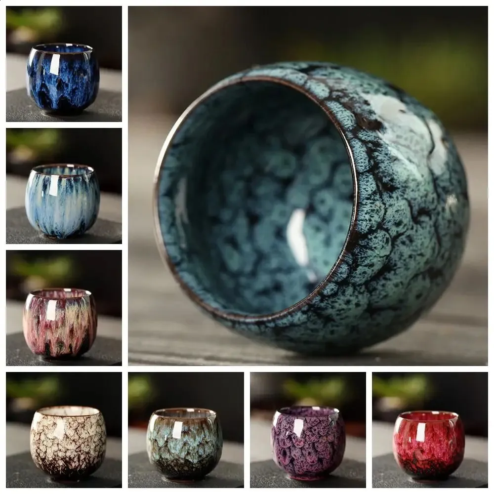 Ceramic Coffee Mug With Lid, Japanese Coffee Mug, Kiln Transformation Ceramic Espresso Cup ...