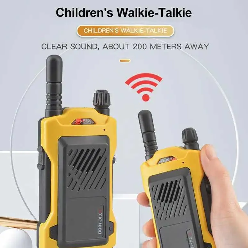 Handheld Intercom Toy Phones For Kids Walkie Talkies With 200m Range ...
