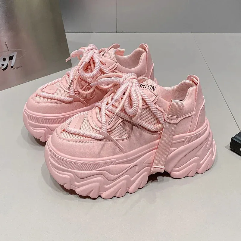 Bulk High Platform Sneakers Women 8CM Wedge Mesh Walking... From ...