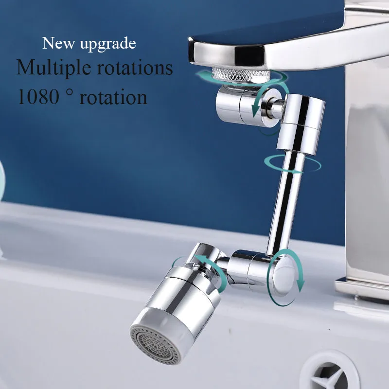 FOGOMOVE 1080 Universal Rotation Faucet Extender Sprayer Head Kitchen ...