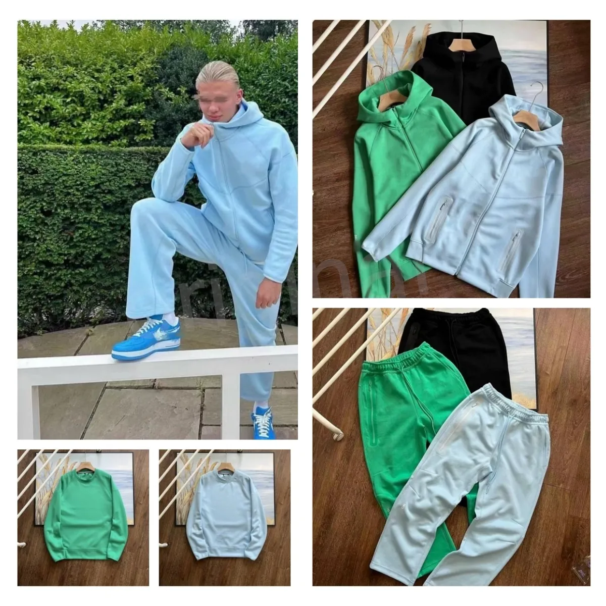 Nocta Tech Fleece Light Green Tracksuit High Quality Unisex Hoodie And ...