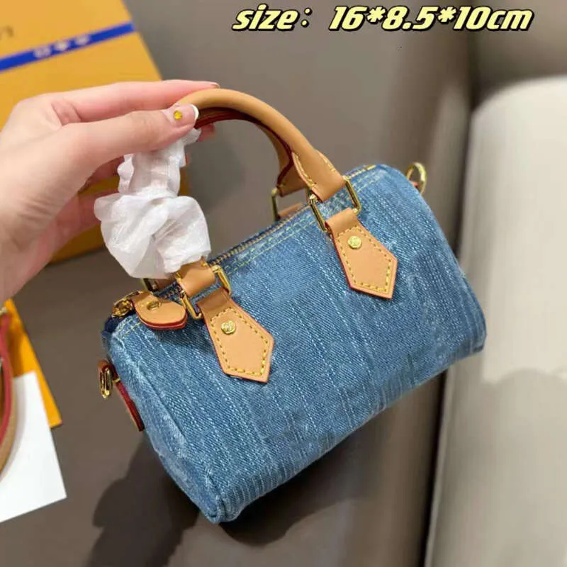 Designer Denim Handbags New Nano Mini Bag, Vintage Style Shoulder ...