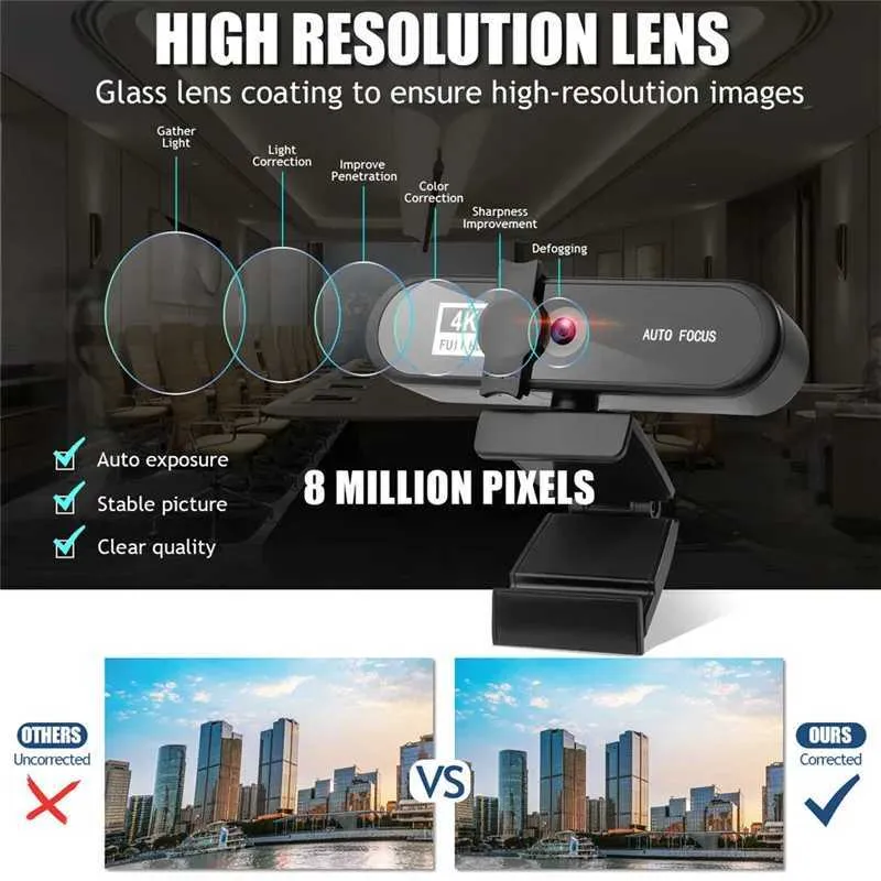 1080P HD Times Square Webcam With Autofocus, Microphone, And USB ...