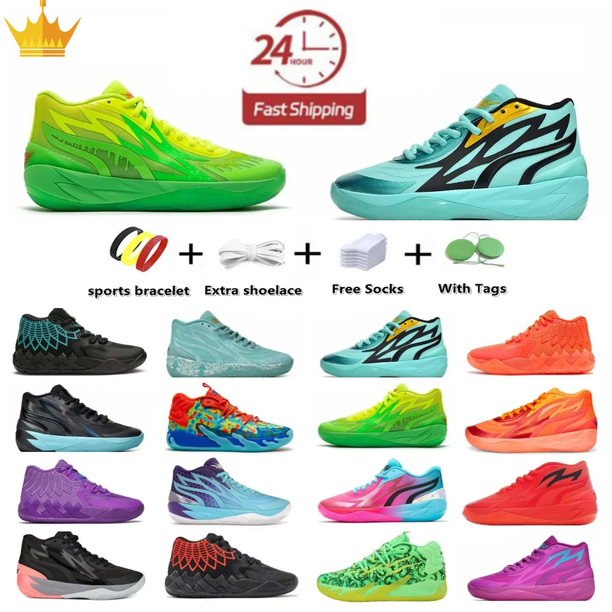 2024 Rick And Morty Lamelo Ball Shoes Mens LaMelos Ball Inspired ...