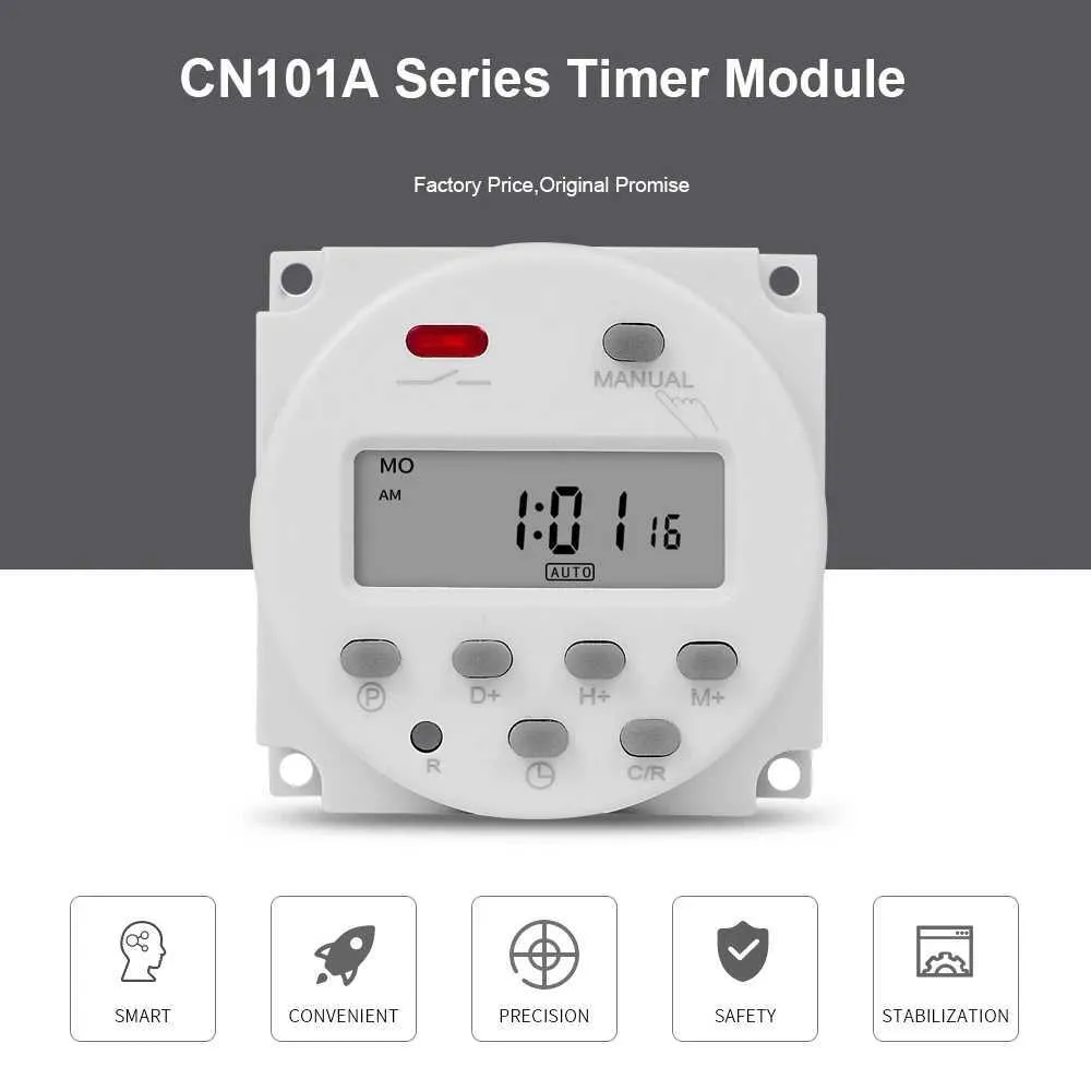 Digital Programmable Timer Switch, 7-Day Weekly Relay with Rechargeable ...