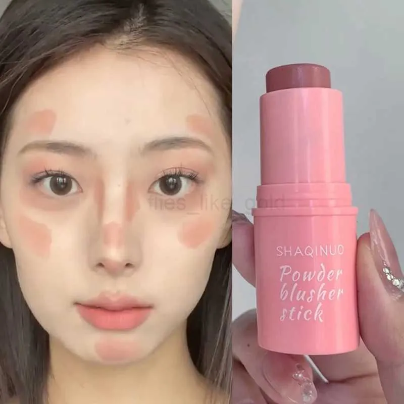 Natural Red Powder Blusher Stick - Waterproof, Durable, High-Pigment ...