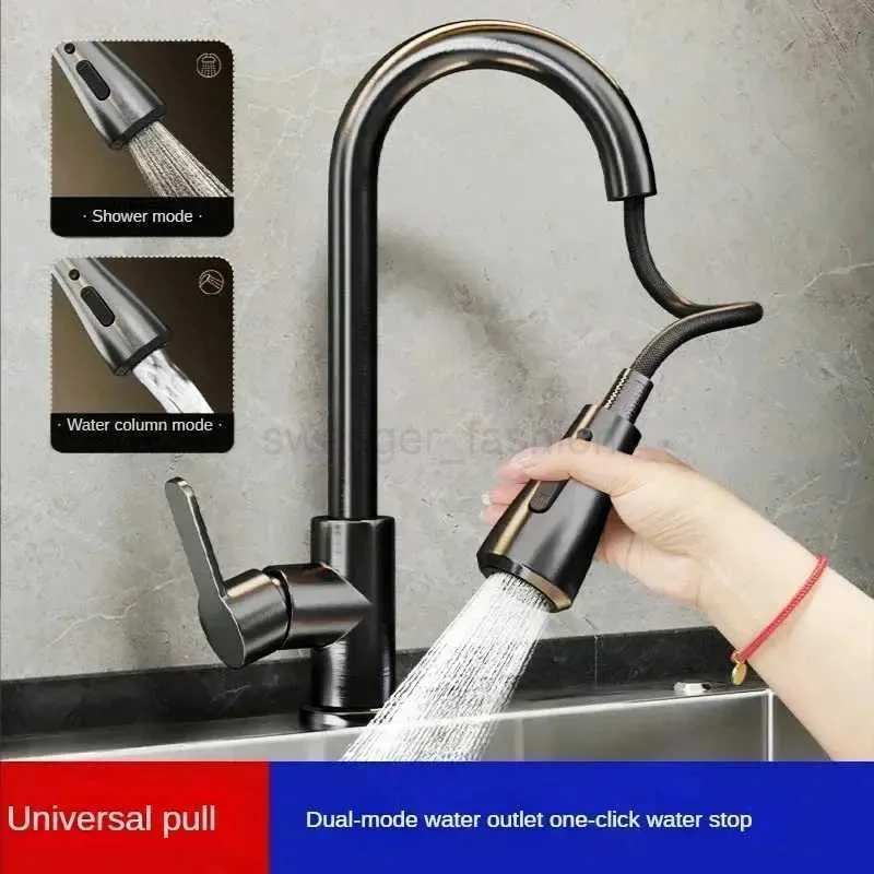 Premium Dual-Function Kitchen Faucet: Hot & Cold Water, Splash-Proof ...