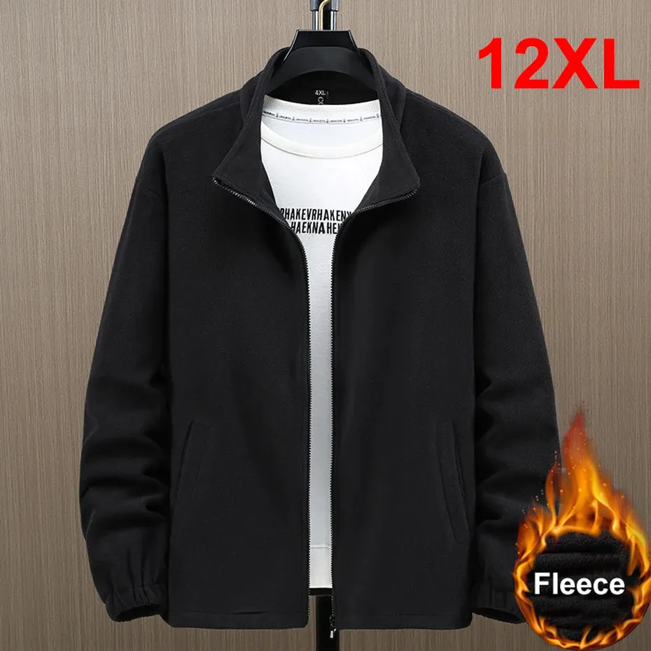 Men's Winter Fleece Jacket: Thick, Warm, Plus Size Up to 12XL - Shop ...
