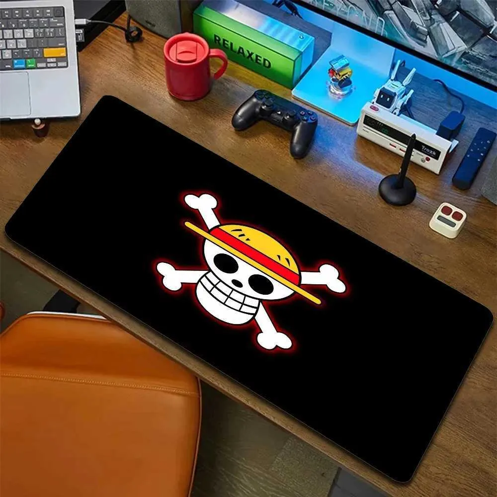 XXL Anime Gaming Mouse Pad - One Piece Flag Design, Large Computer Desk ...