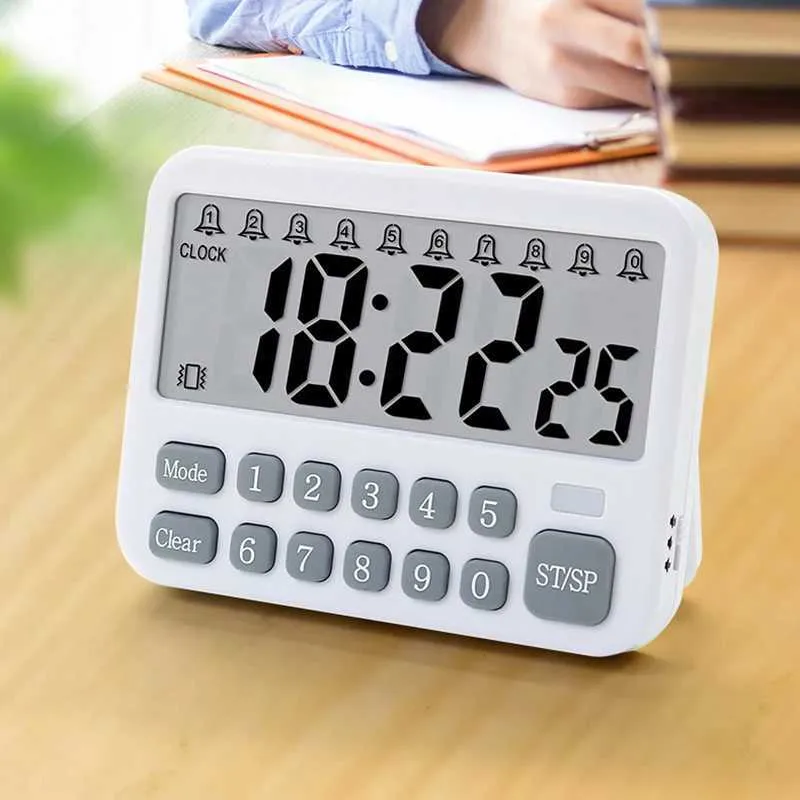 Digital Kitchen Timer Clock with Multiple Alarms - 99-Hour Countdown ...